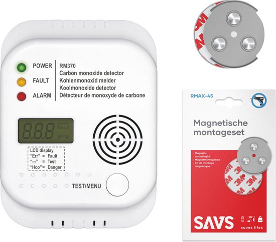 Smartwares RM370 Koolmonoxidemelder + montageset | bol