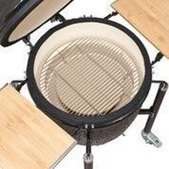 Monolith - kamado -Houtskoolbarbecue - Classic - Basic - zwart - met onderstel- 46 cm | bol