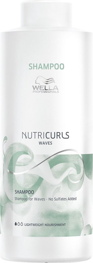 Wella Nutricurls Waves Femmes Professionnel Shampoing 1000 ml | bol.com