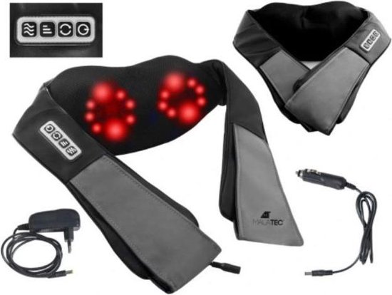 Malatec Massagekussen Shiatsu Elektrisch Warmtefunctie
