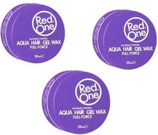 Red One Violetta Aqua Hair Gel Wax - 3 x 150ml | bol.com