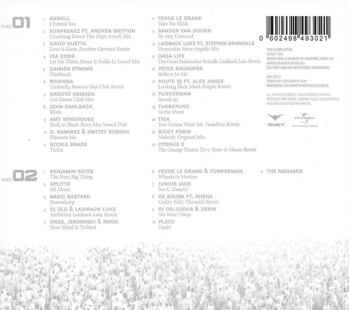 Sensation 2007 The White Edition Cd Sensation CD album Muziek Sensation 2007 The White Edition Cd Sensation CD album Muziek