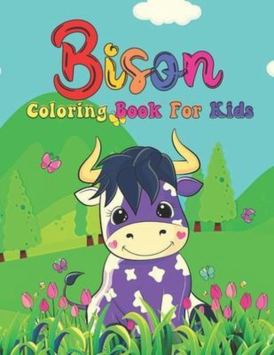 Bison Coloring Book For Kids, Pamela Piyala | 9798461335236 | Boeken ...
