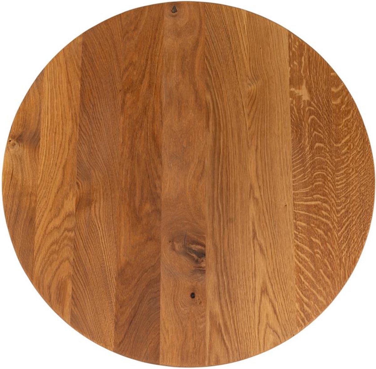 Plateau de table rond MaximaVida Kiev ø 80 cm - 28 mm eikenhout ...