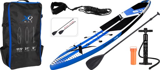 SUP Board – SUP board opblaasbaar – Touring SUP blauw-wit 570 edition ...