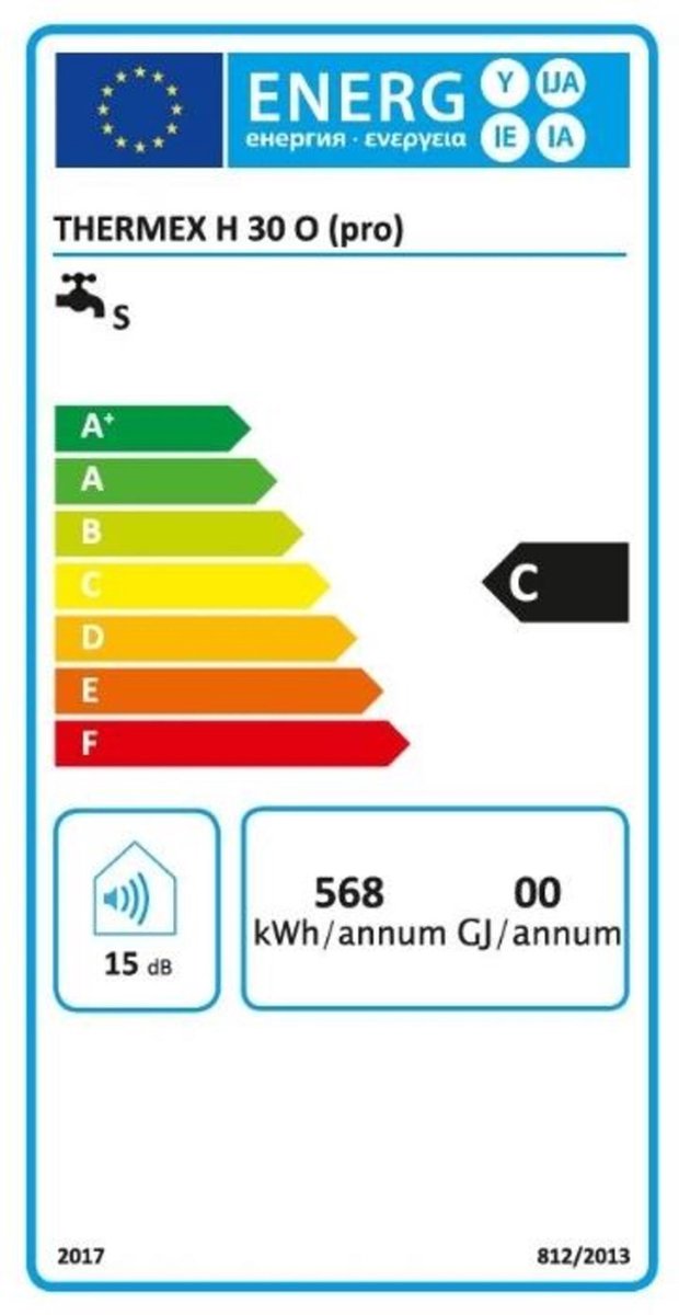 Thermex Hit 30-O Pro, 30 Liter "Boven wasbak"-model | bol.com