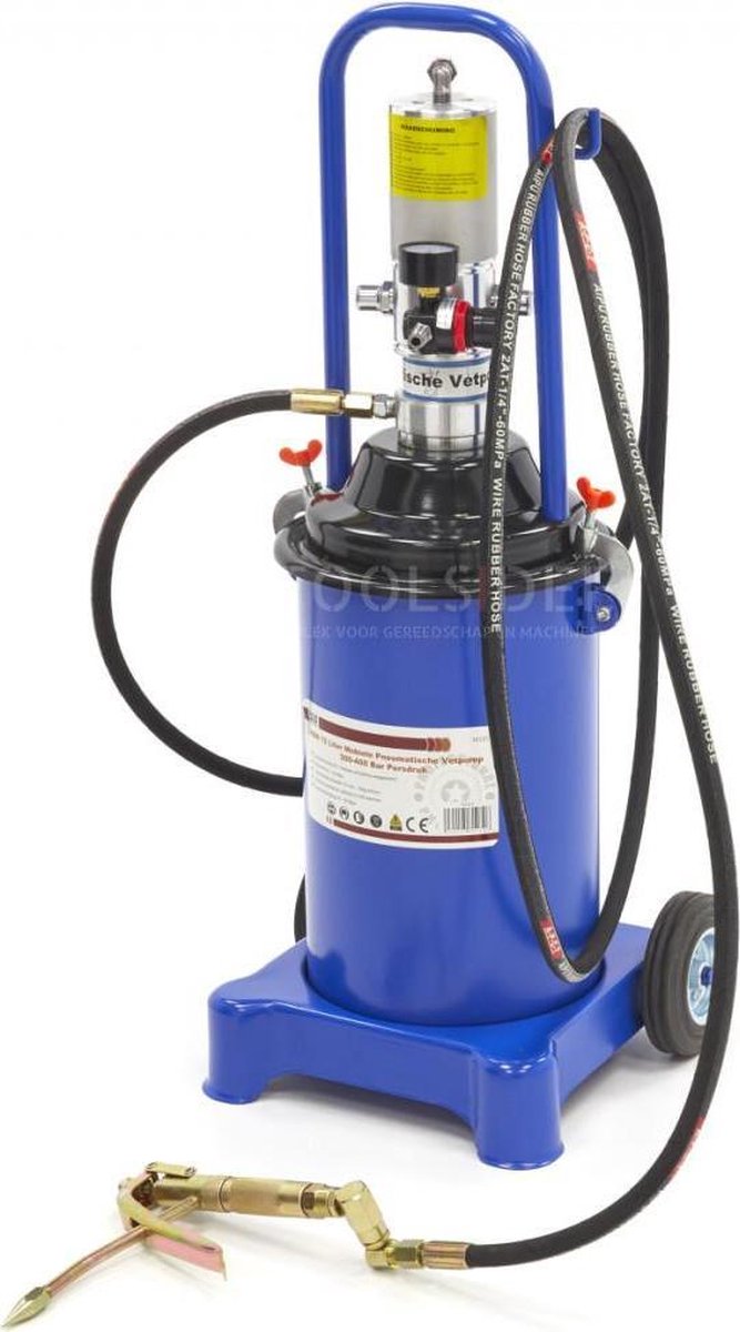 HBM 12 Liter Mobiele Pneumatische Vetpomp 300-400 Bar Persdruk | bol.com