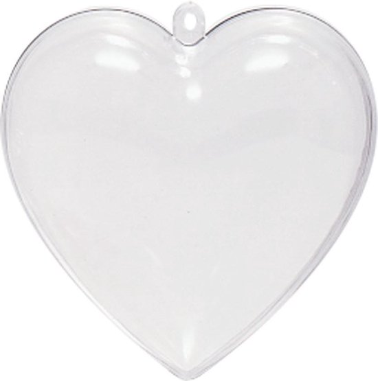 Plastic Hart 2-delig 6cm x300 | bol