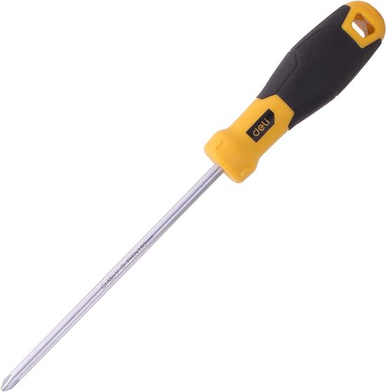 Philips Schroevendraaier PH2x150mm Deli Tools EDL636150 (geel) | bol.com