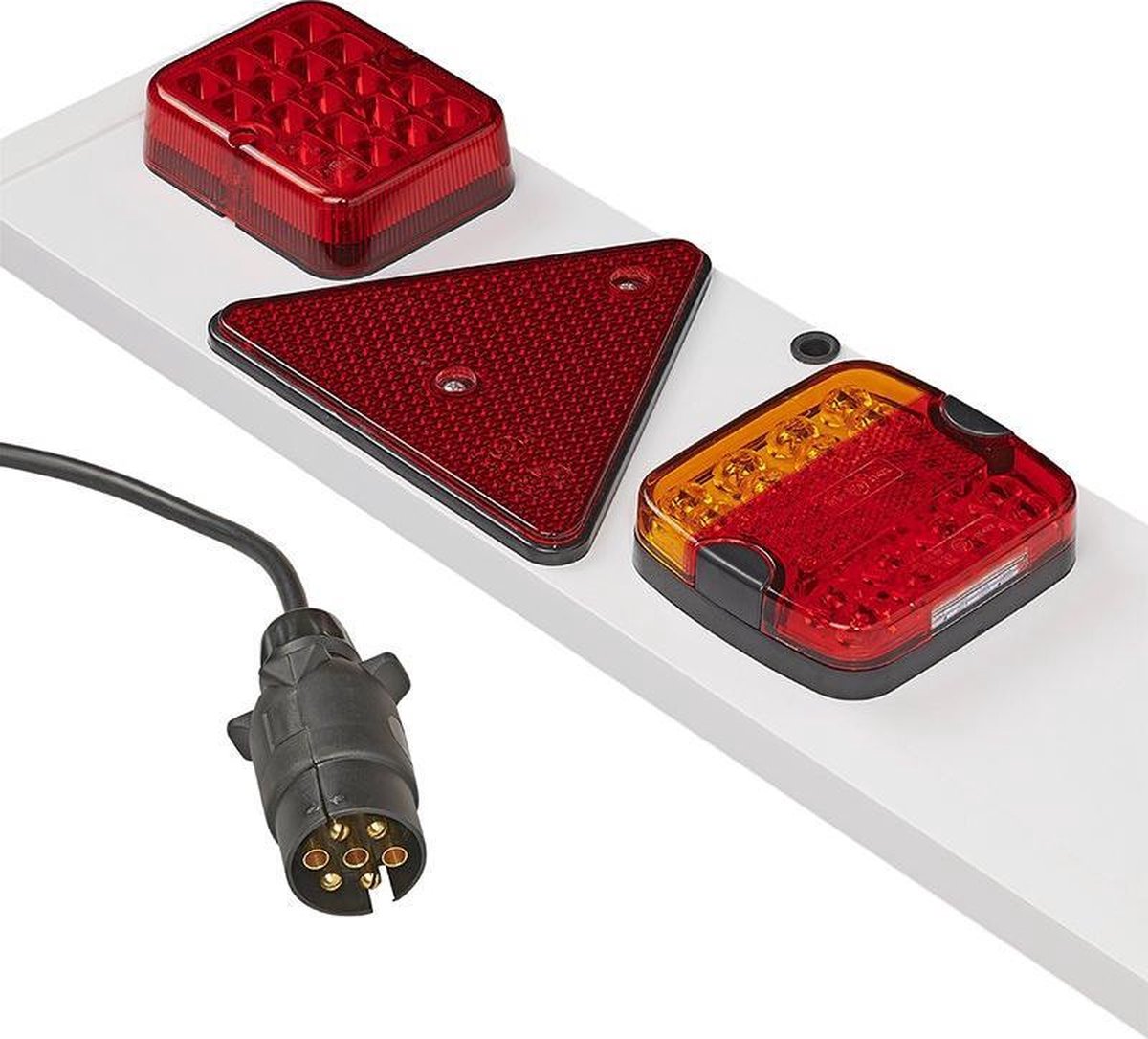 Verlichtingsbalk LED - Aanhanger lichtbalk met LED mistlamp + 6M kabel ...