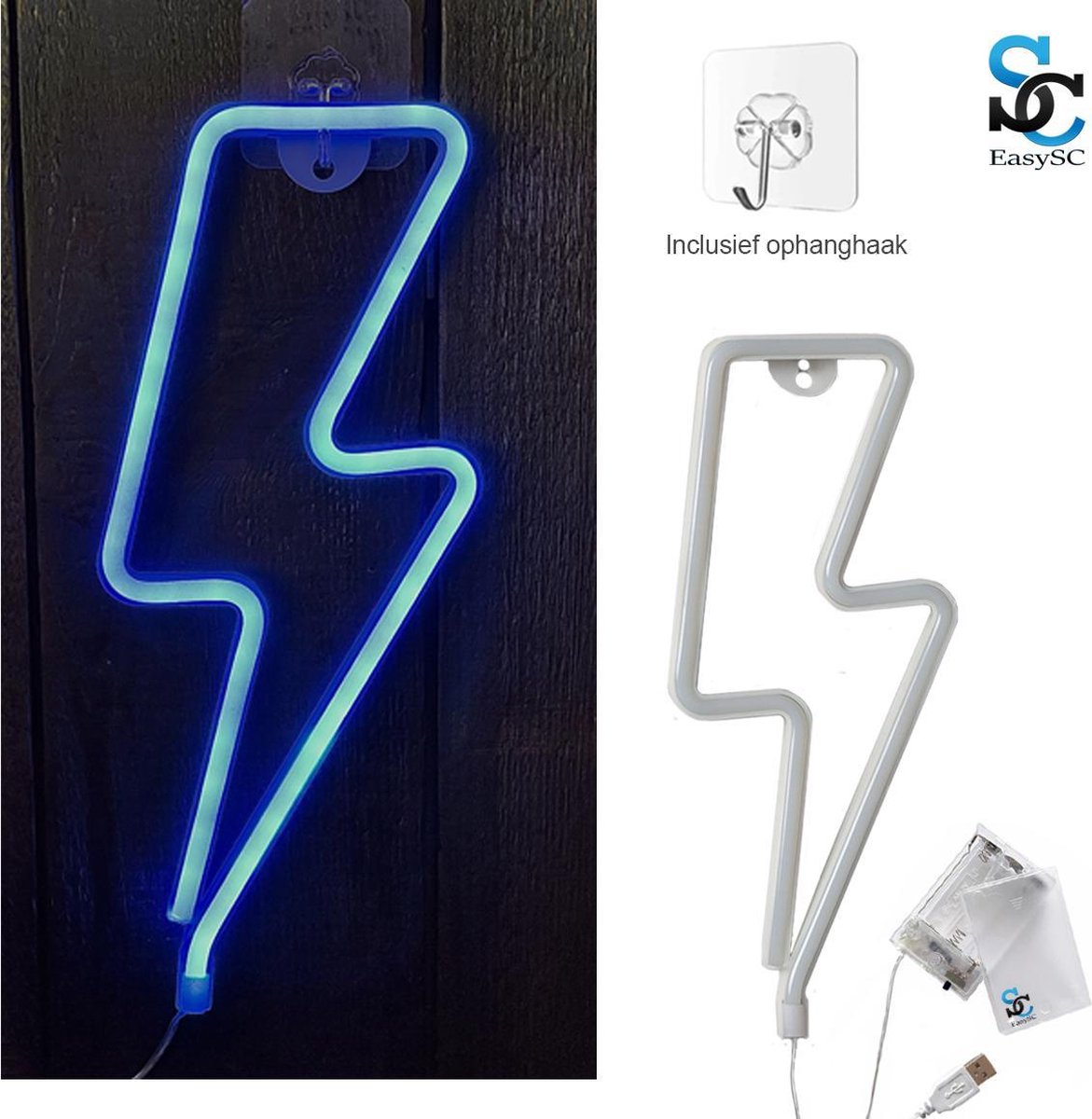 Easysc Neon Verlichting - Nachtlampje - Led lamp - Wandlamp - Incl ...