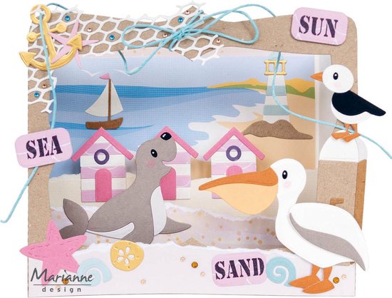 Marianne Design Collectables Snij en Embosstencil - Eline's Pelican | bol