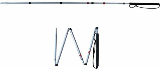 Ambutech taststok - blindenstok opvouwbaar - 130 cm | bol