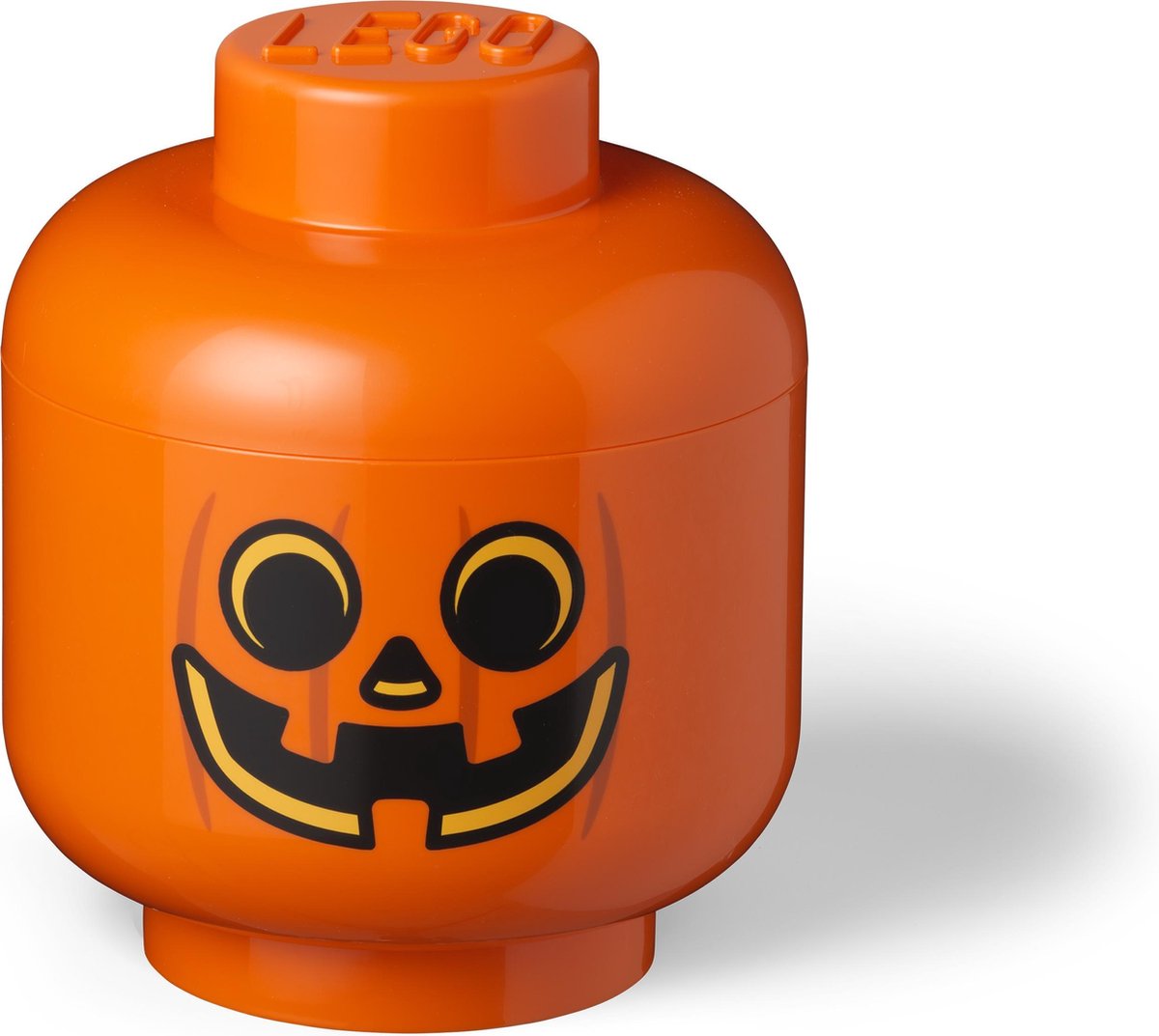 LEGO Hoofd Opbergbox - Pompoen - Pumpkin - Oranje - Halloween - Groot ...