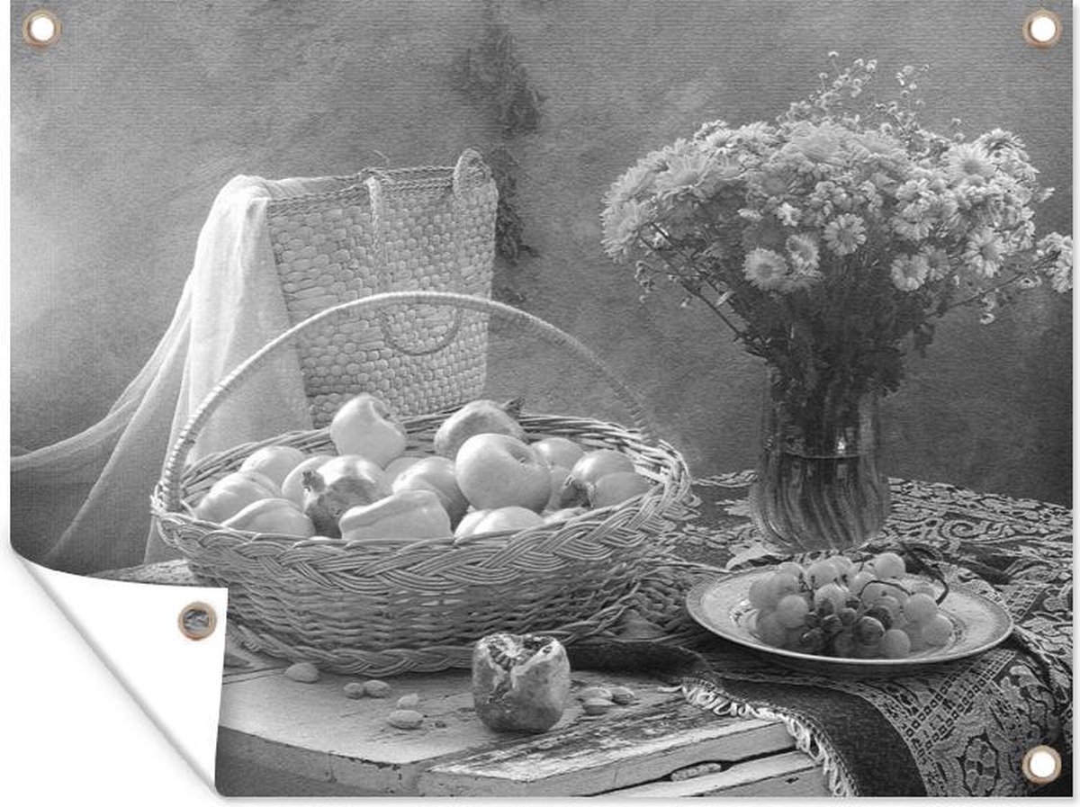 Décoration murale' extérieur Nature morte d'un pique-nique avec fleurs ...