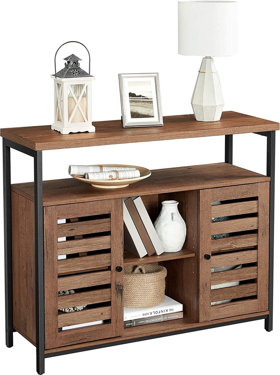 VASAGLE Buffet, meuble d'appoint, meuble de cuisine avec étagères ...
