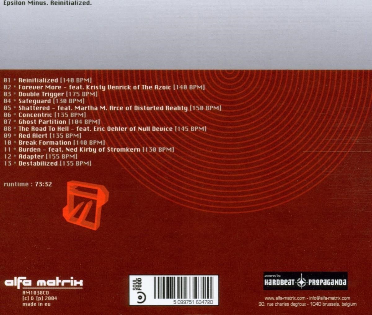 Epsilon Minus - Re-Initialized (CD), Epsilon Minus | CD (album ...