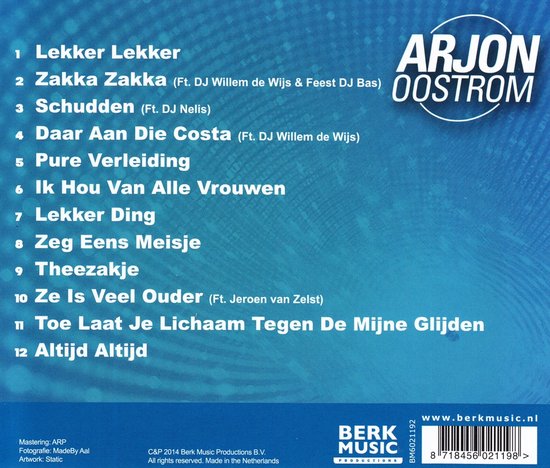 Arjon Oostrom - Lekker Lekker (CD), Arjon Oostrom | CD (album) | Muziek | bol