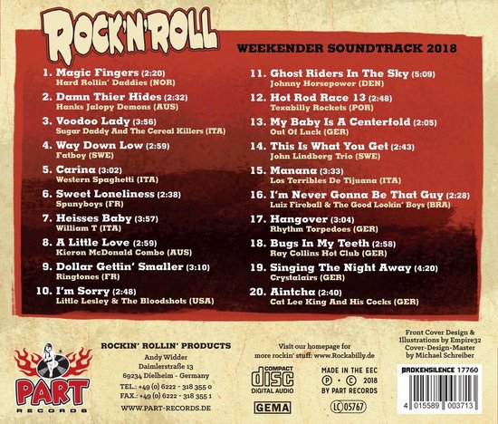 Various Artists - Rock'n'roll Weekender 2018 (CD), various artists ...