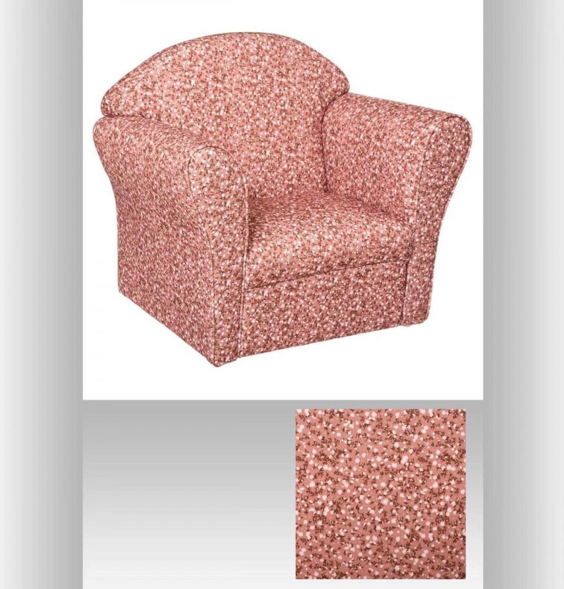 Klassieke Kinder Fauteuil Roze bloem motief - kinderstoel | bol.com