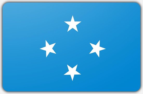 Vlag Micronesië - 200 x 300 cm - Polyester | bol