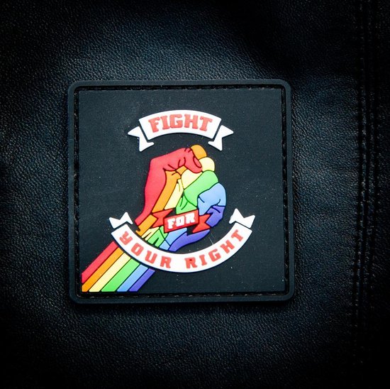 3D PVC patch ‘Fight for your right’ | bol