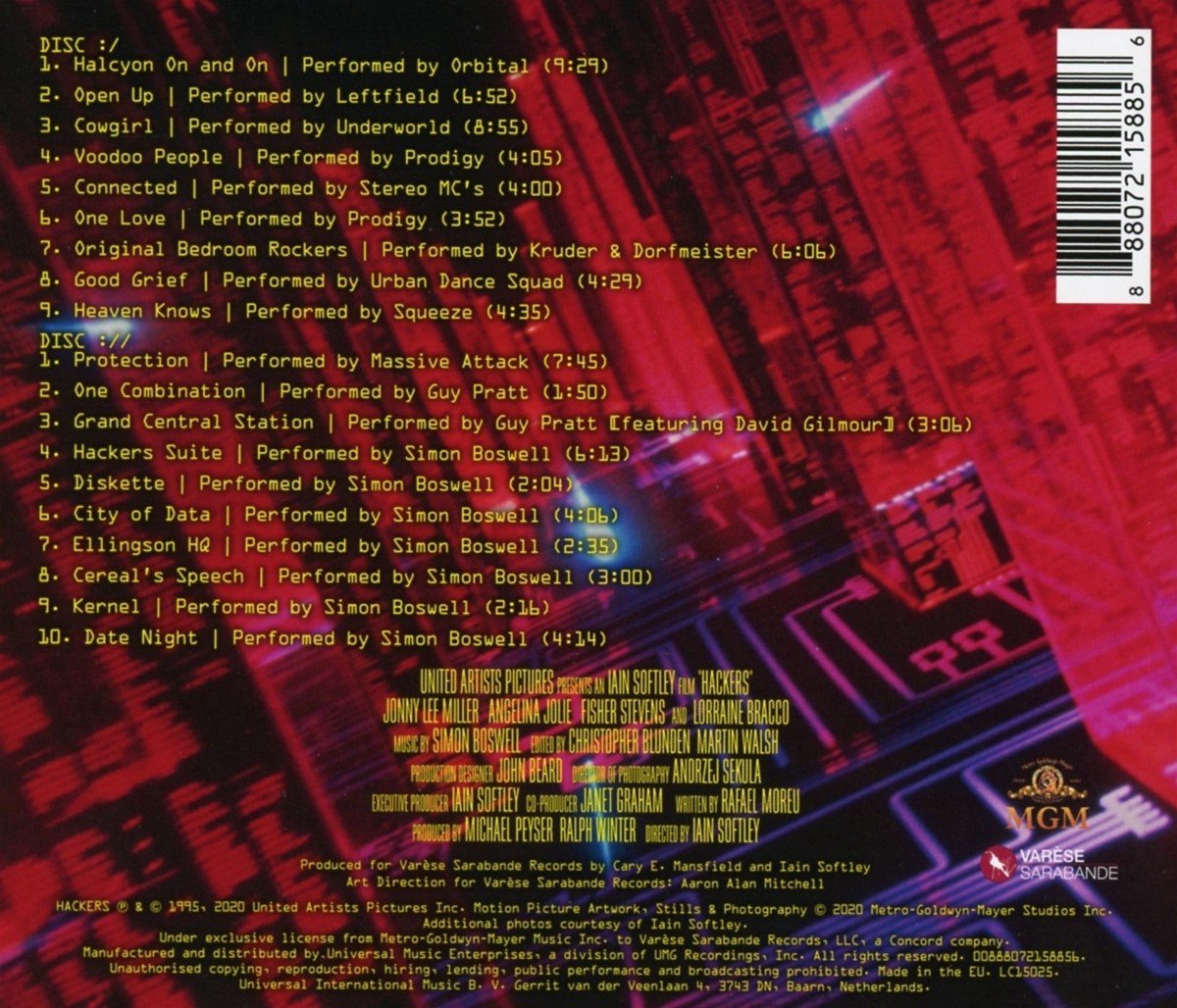 Hackers (Original Soundtrack) (25th Anniversary Edition), Original Soundtrack | CD... | bol.com