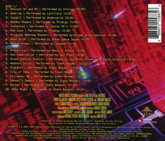 Hackers (Original Soundtrack) (25th Anniversary Edition), Original ...