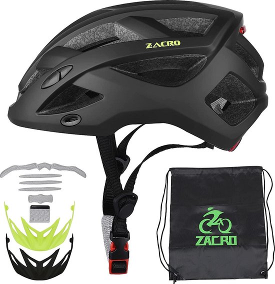 Zacro Fietshelm - Maat zwart Large 53-64cm - Heren/Dames volwassenen ...