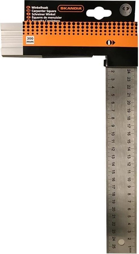 Skandia Winkelhaak Aluminium - 300 mm | bol