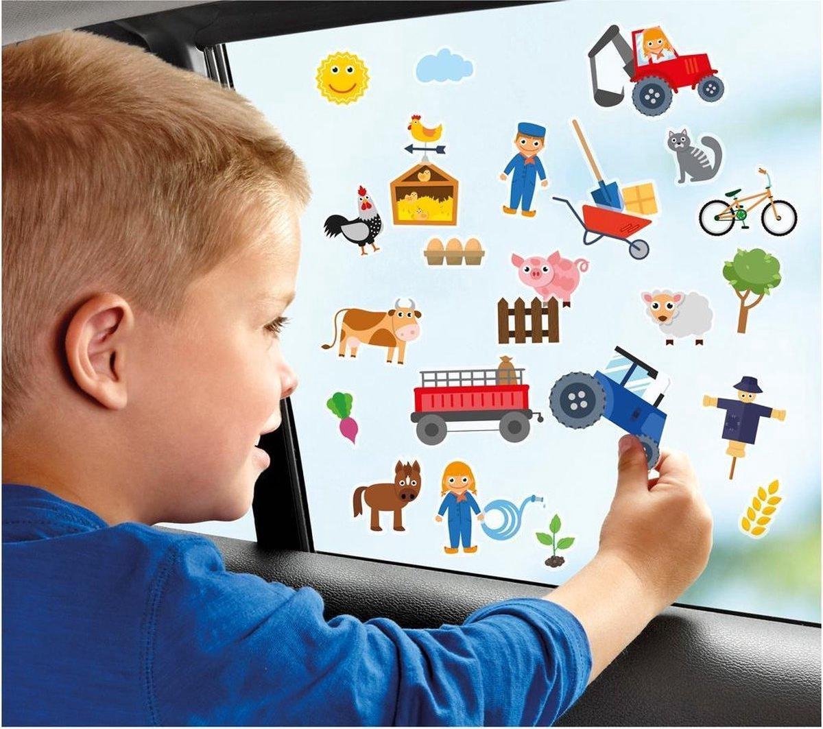 225x Auto raamstickers boerderij herbruikbaar - Statische raam stickers ...
