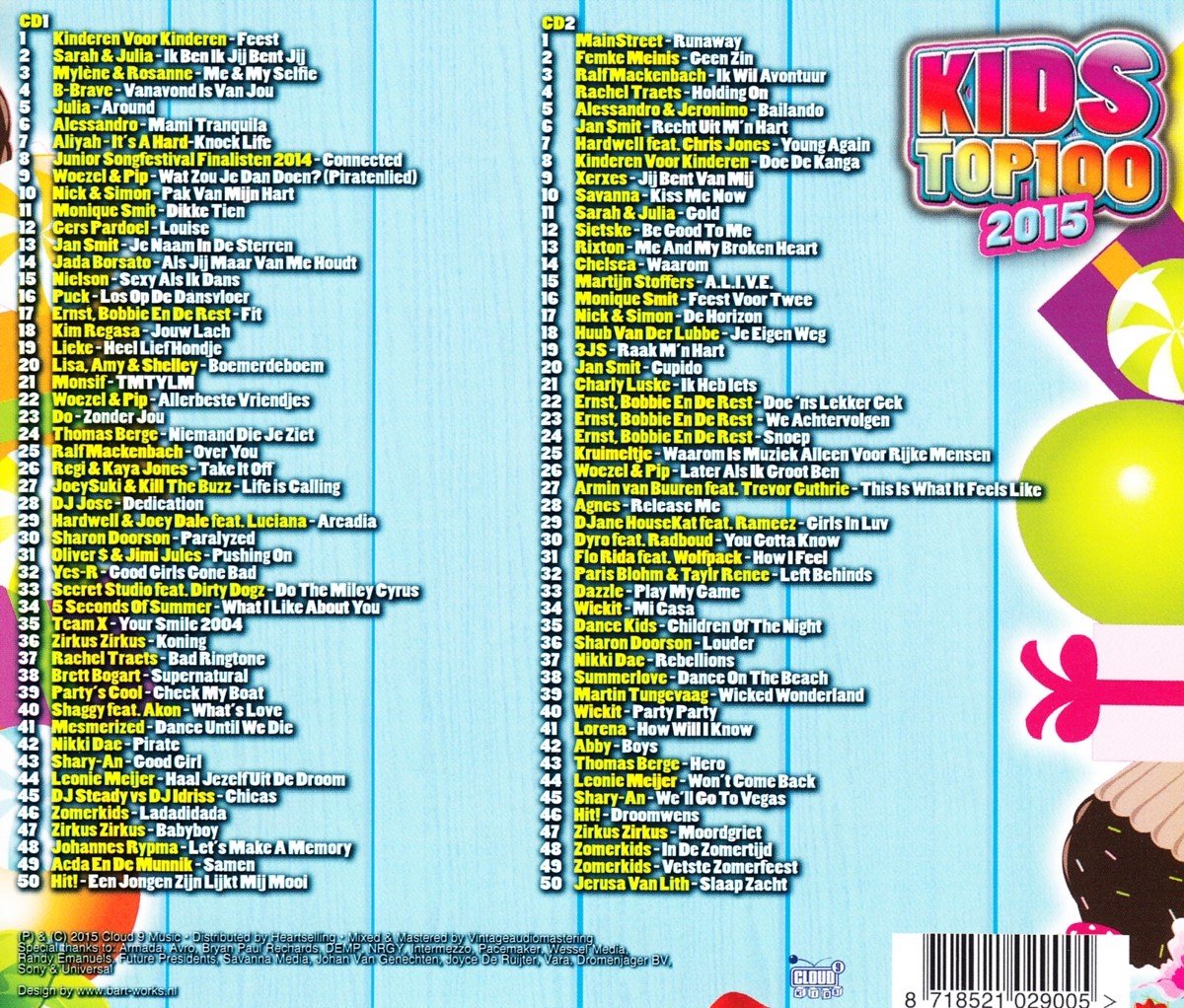 Various Artists - Kids Top 100 - 2015 (2 CD), various artists | CD ...