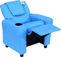 Kinderfauteuil Mini voor 3-6 jr. met ligfunctie Blauw - Kinderstoel ...