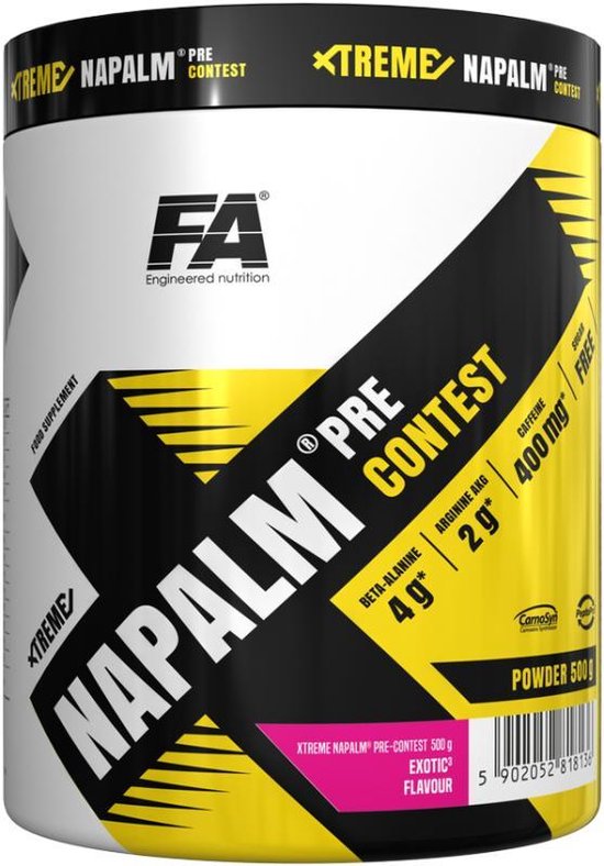 FA - Fitness authority - Napalm Pre contest 500g - strongest pre ...