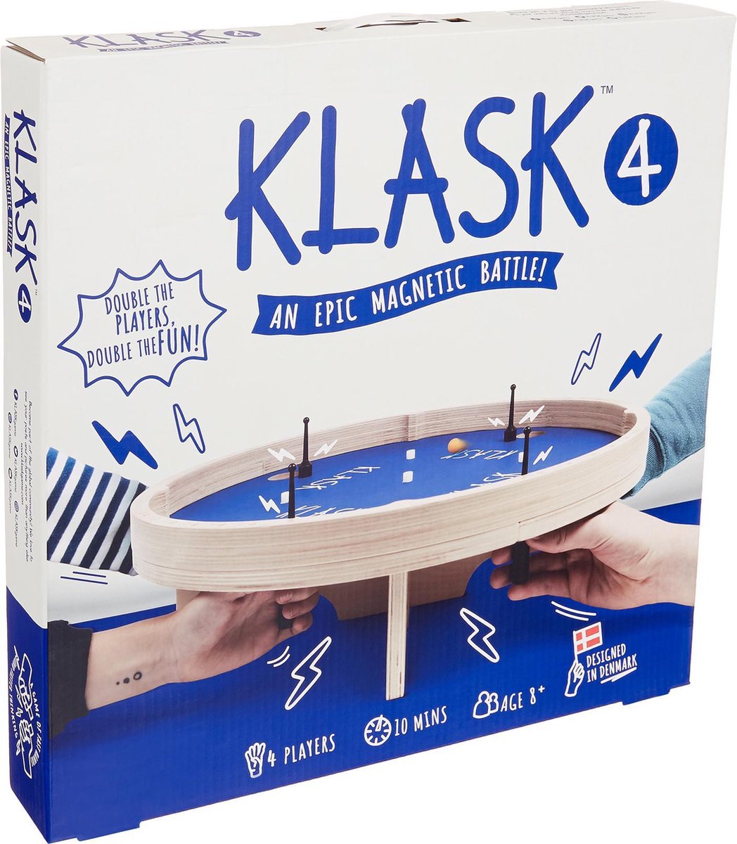Klask 4 spelers bordspel - Magnetisch spel - Bordspellen Volwassenen en Kinderen | Games | bol.com