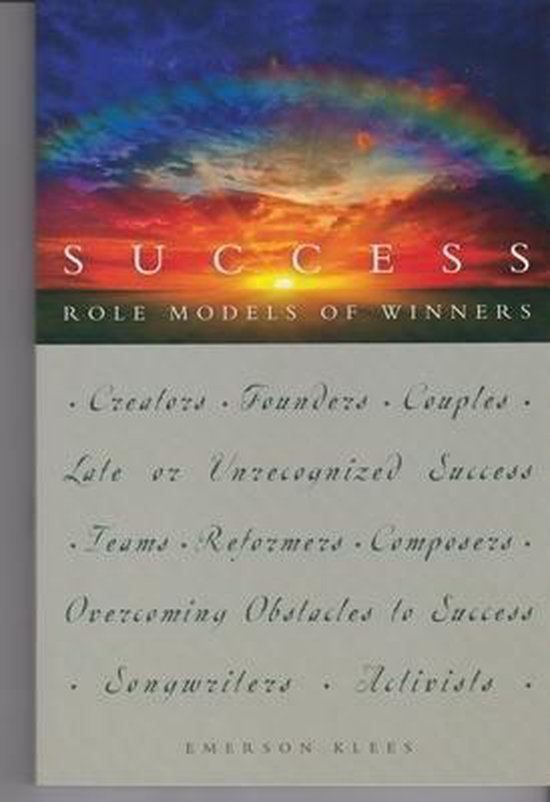 Success: Role Models of Winners, Emerson Klees | 9781891046261 | Boeken ...