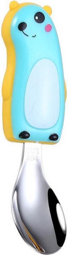 Kinder lepel Blauwe Varken - Kinderlepel - Peuter lepel - Baby lepel ...