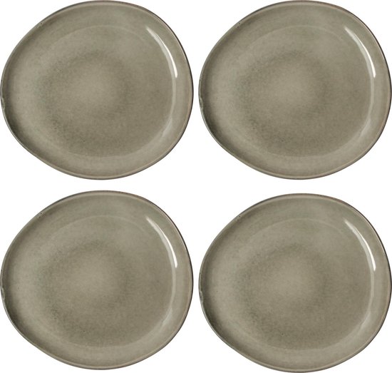 Gusta Table Tales - Bord - Grijs - 27x25cm - Scandic - set 4 stuks ...