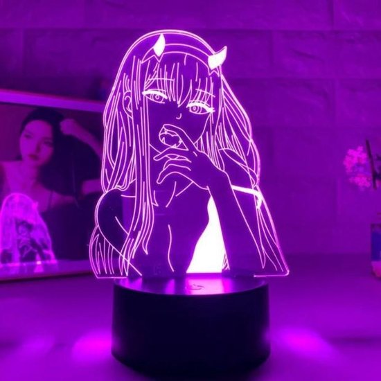DawnLights - Zero Two Waifu Design - Darling in the Franxx - 3D Lamp ...