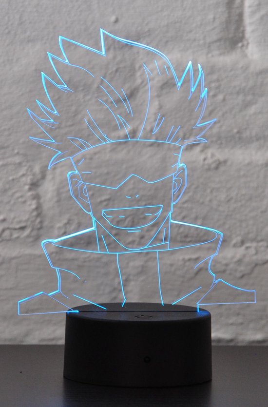 3DAnimeLeds - Gojo Design - JJK - Jujutsu Kaisen - Lampe 3D - Led Light ...