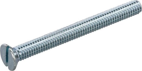 metaalschroef gegalvaniseerd platkop M4 x 40 (200st.) - DIN965 | bol.com