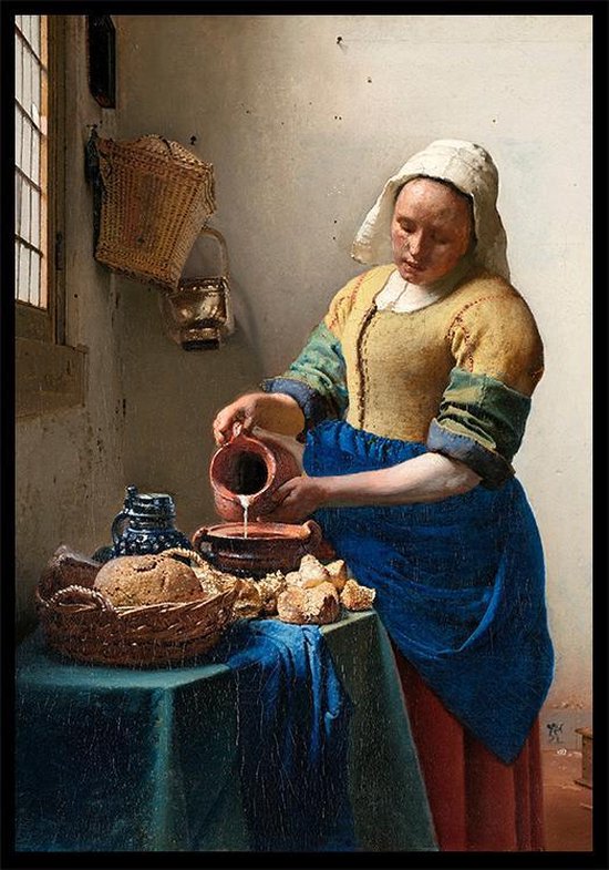 Het Melkmeisje (Johannes Vermeer) poster - A1 | bol