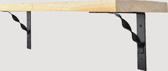 Barnwoodweb Plankdragers Staal Curle - 17x3 cm - Trendy Stoere ...