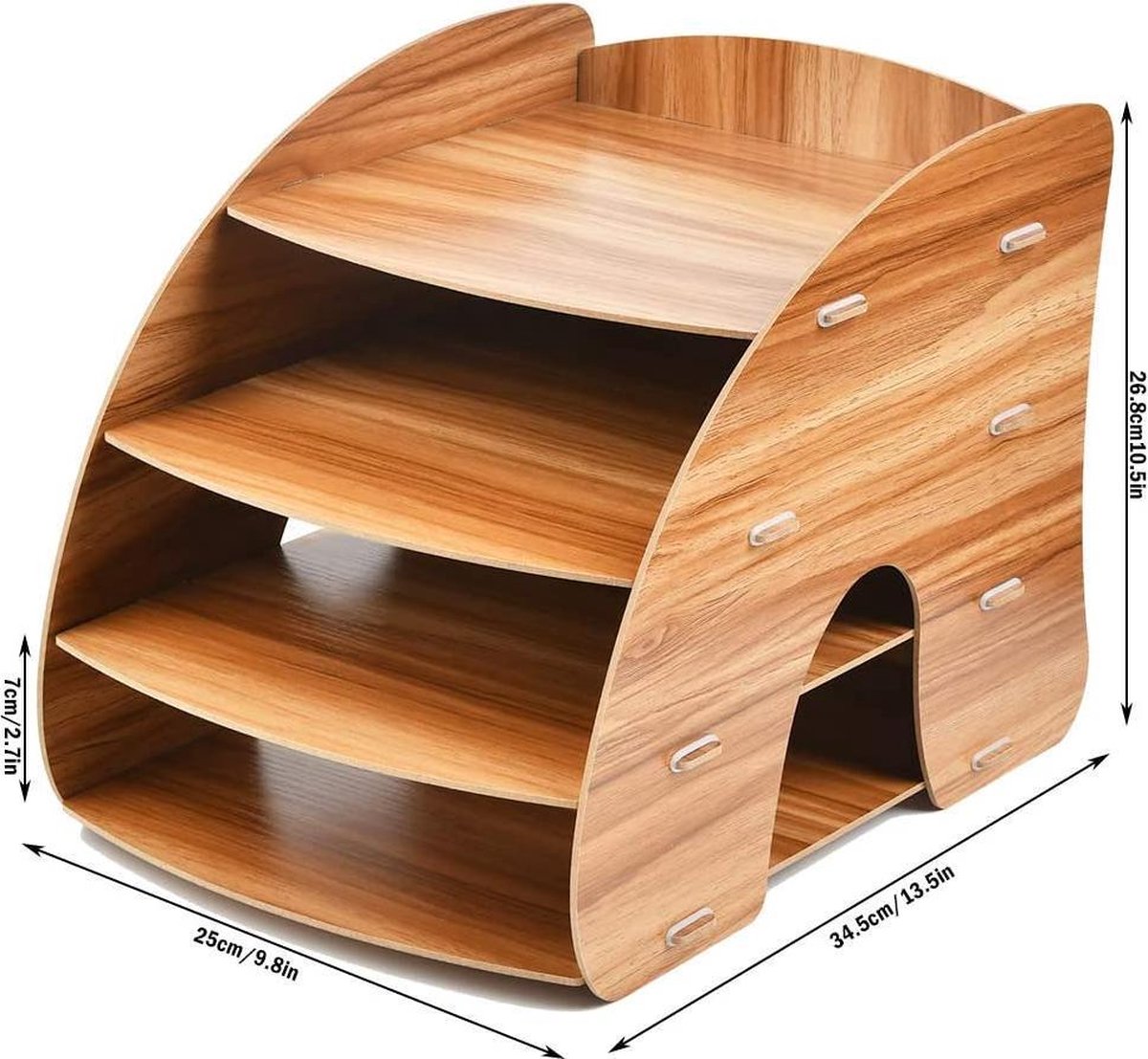 SorteerBakjes -Buygoo Desk Houten Office Document Dienblad met 4 ...
