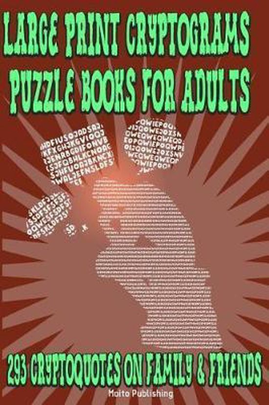 Large Print Cryptograms Puzzle Books for Adults: 293 Cryptoquotes on ...