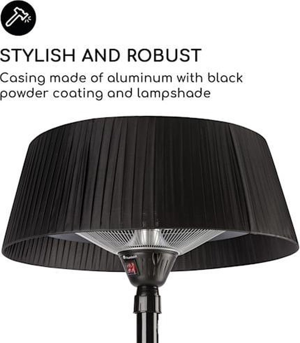 Blumfeldt Venice Heat Stand infraroodstraler - vrijstaande verwarming ...