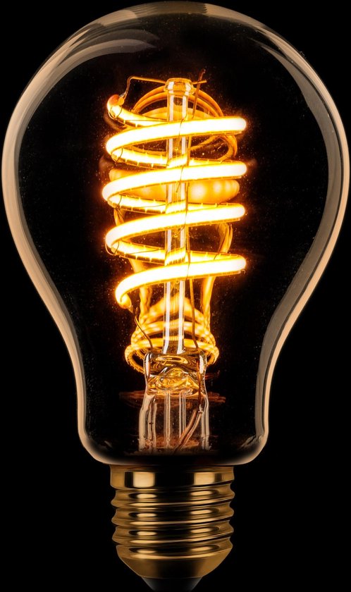 ETH - Led Spiraal - A60 Standaard lamp - E27 - Dimbaar - Goud | bol