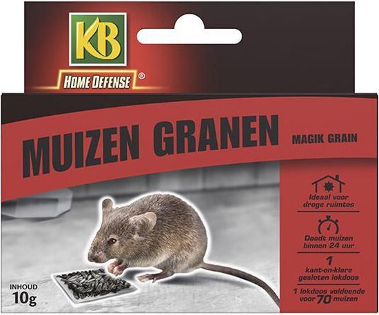 KB Home Defense Muizenlokdoos Magik Grain (granen) - Muizenval - Muizen ...