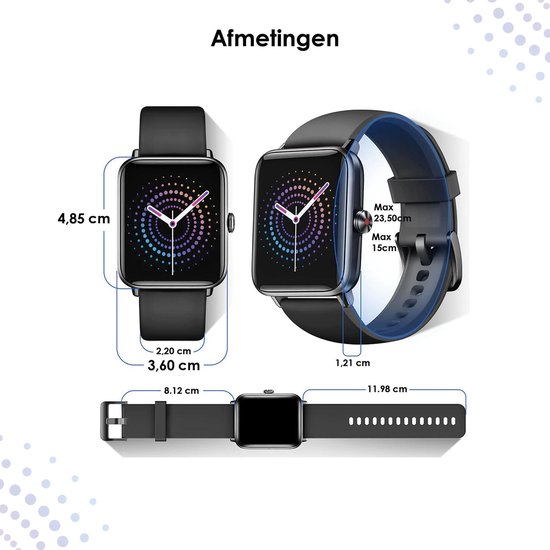 Maoo BOOST Smartwatch - Fitnesshorloge - Multisport - Hartslagmeter ...