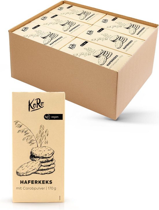 KoRo | Haverkoekje met carobepoeder 12 x 170 g | bol.com